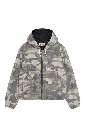 StÜssy Camo Canvas Work Jacket - Woodland Camo