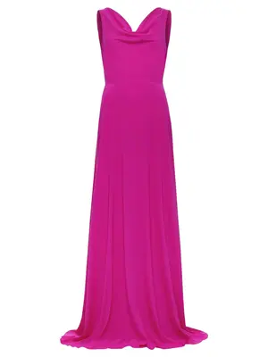 AZLEE Saunder Charmeuse Gown - Pink