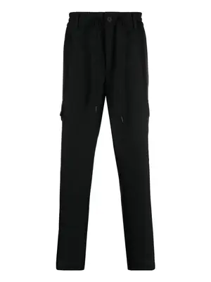 Versace Logo-patch Cargo Trousers - Black