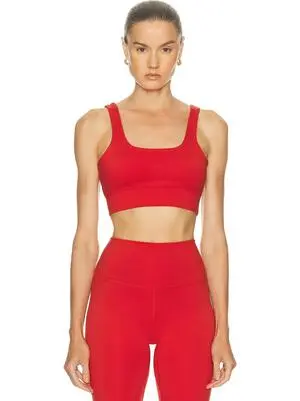 Varley Freesoft Cori Bra In Red - Lava Falls