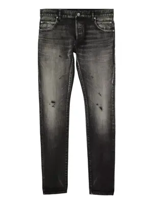 Balmain Distressed Jeans - Black