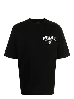 Dsquared2 Logo-print Cotton T-shirt - Black