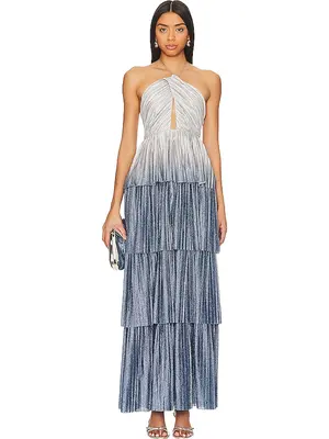 Line & Dot Oracle Maxi Dress - Denim