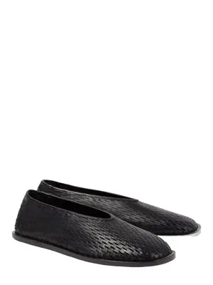 Proenza Schouler Leather Ballerinas - Black
