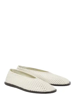 Proenza Schouler Leather Ballet Flats - White