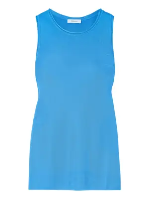FERRAGAMO Knitted Tank - Blue