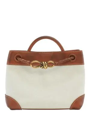 BOTTEGA VENETA Bottega Veneta Small Andiamo Canvas Shoulder Bag