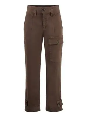 PINKO PINKO Globo Stretch Cotton Cargo Trousers