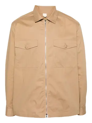 Altea Sven Zip-up Shirt Jacket - Neutrals