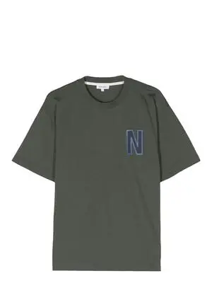 Norse Projects Simon Logo-print T-shirt - Green