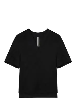 Rick Owens V-neck T-shirt - Black