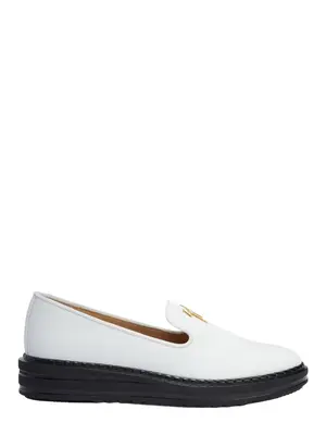 GIUSEPPE ZANOTTI Leather Loafers - Neutrals