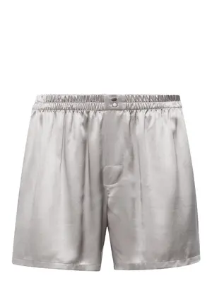 Dolce & Gabbana Silk Shorts - Silver