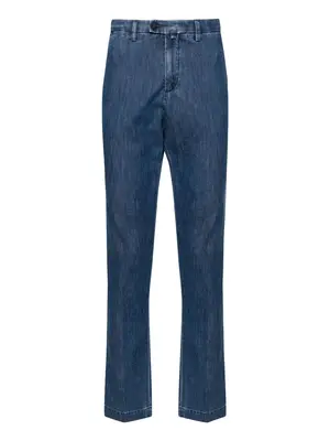 Corneliani Mid-rise Tapered Jeans - Blue