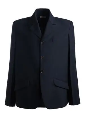 Bally Single-breasted Twill Blazer - Blue
