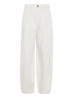 Emporio Armani Wide-leg Trousers - Neutrals