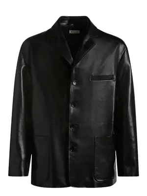 BALLY Bally Single-Breasted Leather Blazer