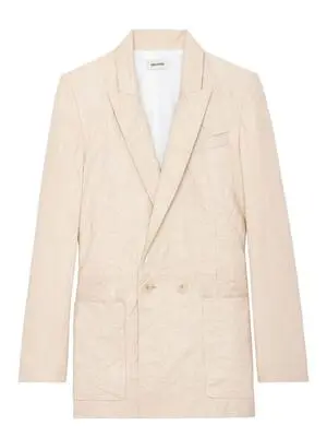ZADIG&VOLTAIRE Peak-Lapel Leather Blazer