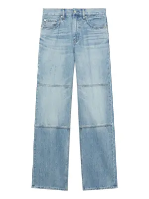 Helmut Lang Straight-leg Panelled Jeans - Blue