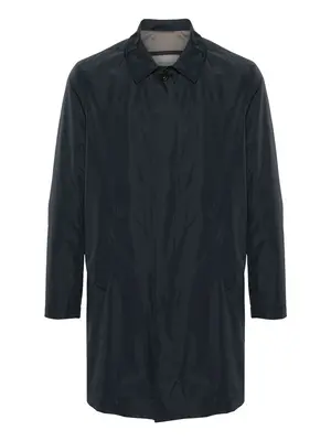 Corneliani Spread-collar Raincoat - Blue