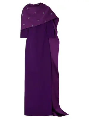 Safiyaa Cosette Embellished Gown - Purple