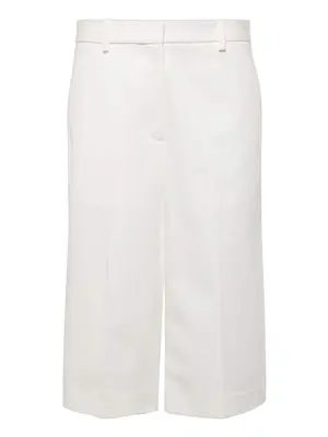 NILI LOTAN Erza Bermuda Shorts - White