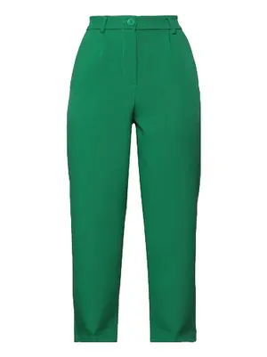 VICOLO Straight-leg Cropped Pants - Green