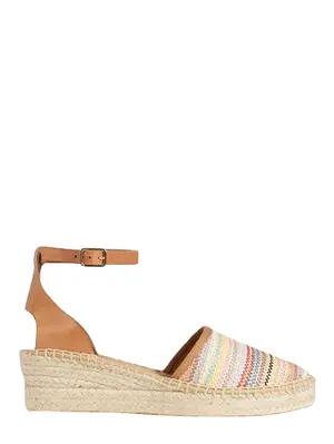 KANNA Espadrilles With Ankle Strap - Beige