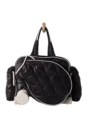 CARAA Caraa Quilted Tennis Duffle Black
