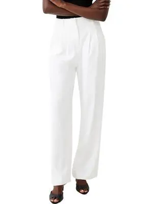 French Connection Harrie Wide Leg Suiting Pants - Summer White