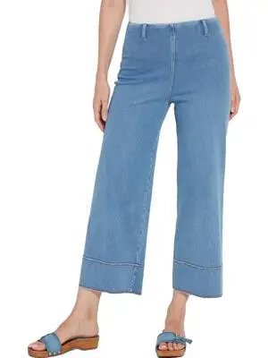Lyssé Margo High-waist Cropped Jeans - Bleached Blue