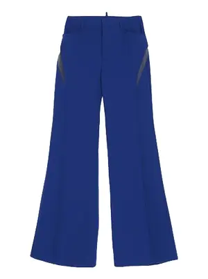 Dsquared2 Flared Two-Tone Pants Blue