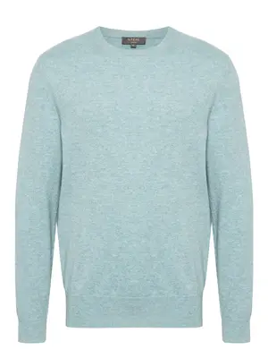 N.peal Oxford Organic-cotton Jumper - Blue