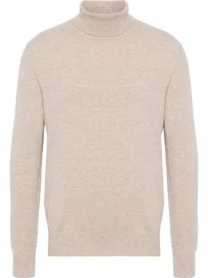 N.peal Trafalgar Roll-neck Jumper - Brown