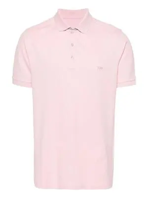 FAY Logo-embroidered Polo Shirt - Pink