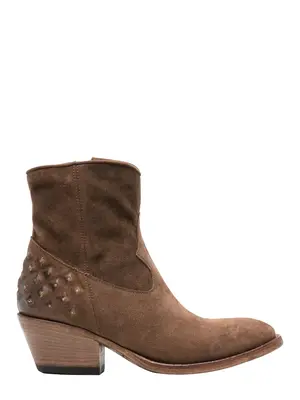 ALBERTO FASCIANI Heidi Suede Boots - Brown