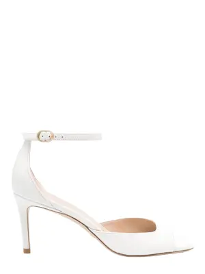 STUART WEITZMAN 75mm Nudistia Sandals - White
