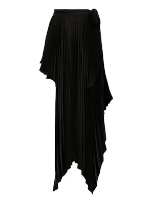 PETER DO Sliced Pleated Wrap Skirt - Black