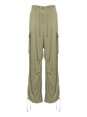 GOLDEN GOOSE Wide-leg Cargo Pants - Green