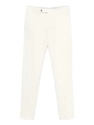 LUIGI BORRELLI Mid-rise Cotton Chino Trousers - Neutrals