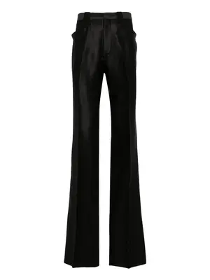 MAISON MARGIELA Herringbone Straight-leg Trousers - Black