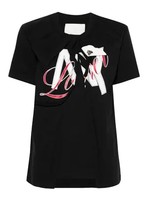 3.1 Phillip Lim Ny Lover Sliced T-shirt - Black
