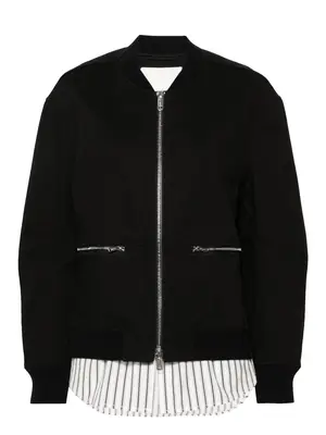 3.1 Phillip Lim Layered Bomber Jacket - Black
