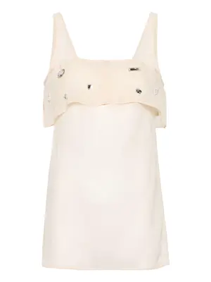 3.1 Phillip Lim 3.1 Phillip Lim Crystal-Embellished Tank Top Champagne