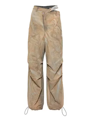 ANDREĀDAMO High-waist Cargo Jeans - Neutrals