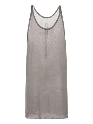 Rick Owens Open-knit Tank Top - Grey
