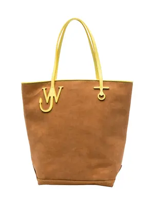 JW Anderson Anchor Tall Canvas Tote - Brown