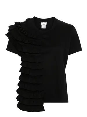 Noir Kei Ninomiya Ruffled-layer T-shirt - Black