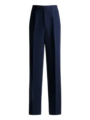 Bally Straight-leg Linen Chino Trousers - Blue
