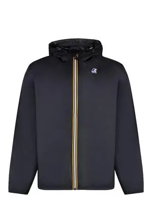 K-WAY Claude Hooded Nylon Jacket - Black
